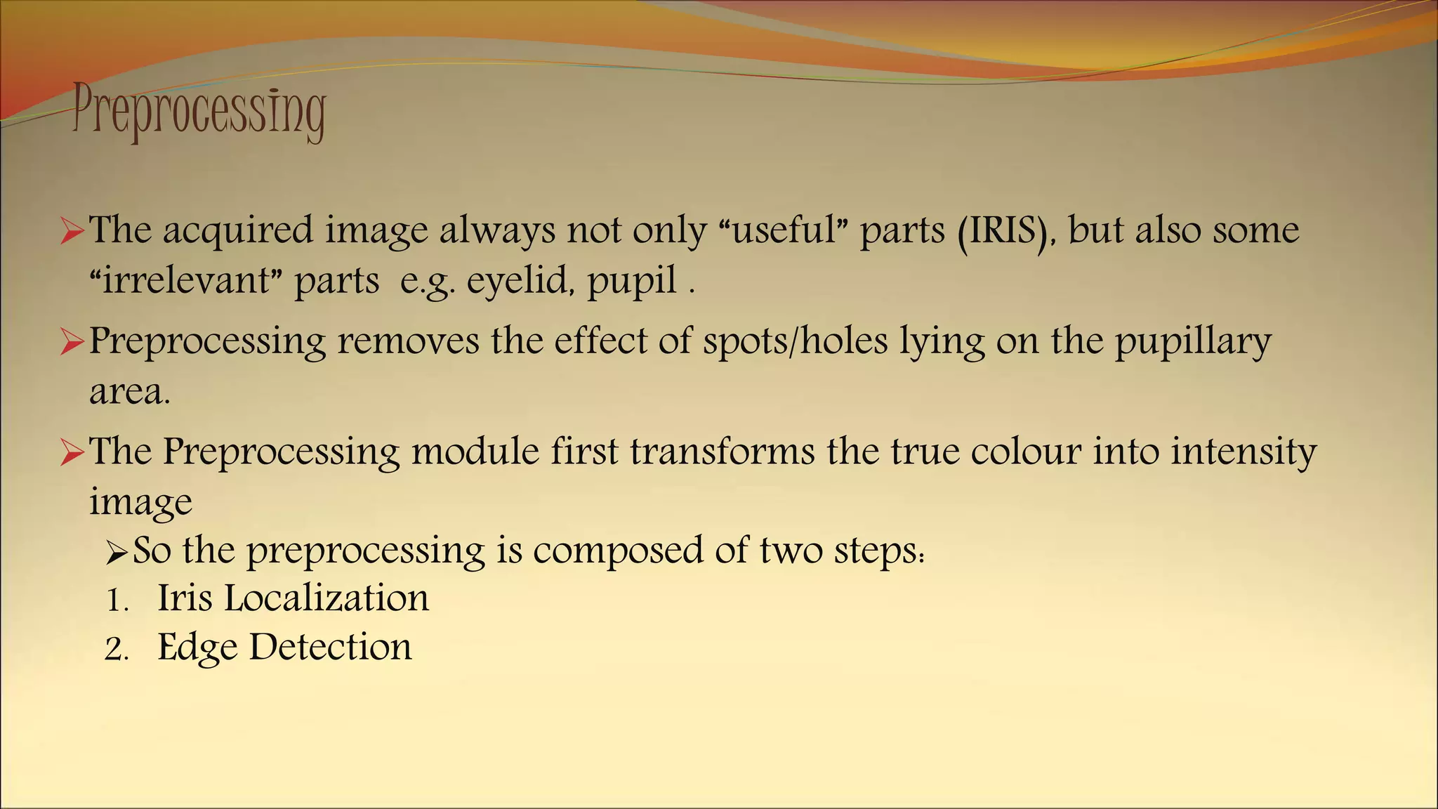 Biometrics iris recognition | PPTX