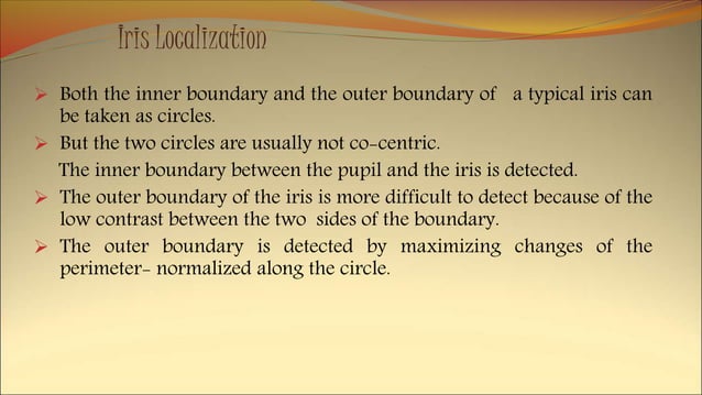 Biometrics Iris Recognition Pptx