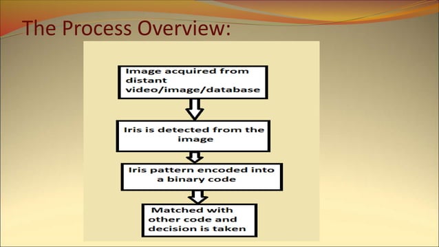 Biometrics iris recognition | PPTX | Eye and Vision Conditions | Diseases and Conditions