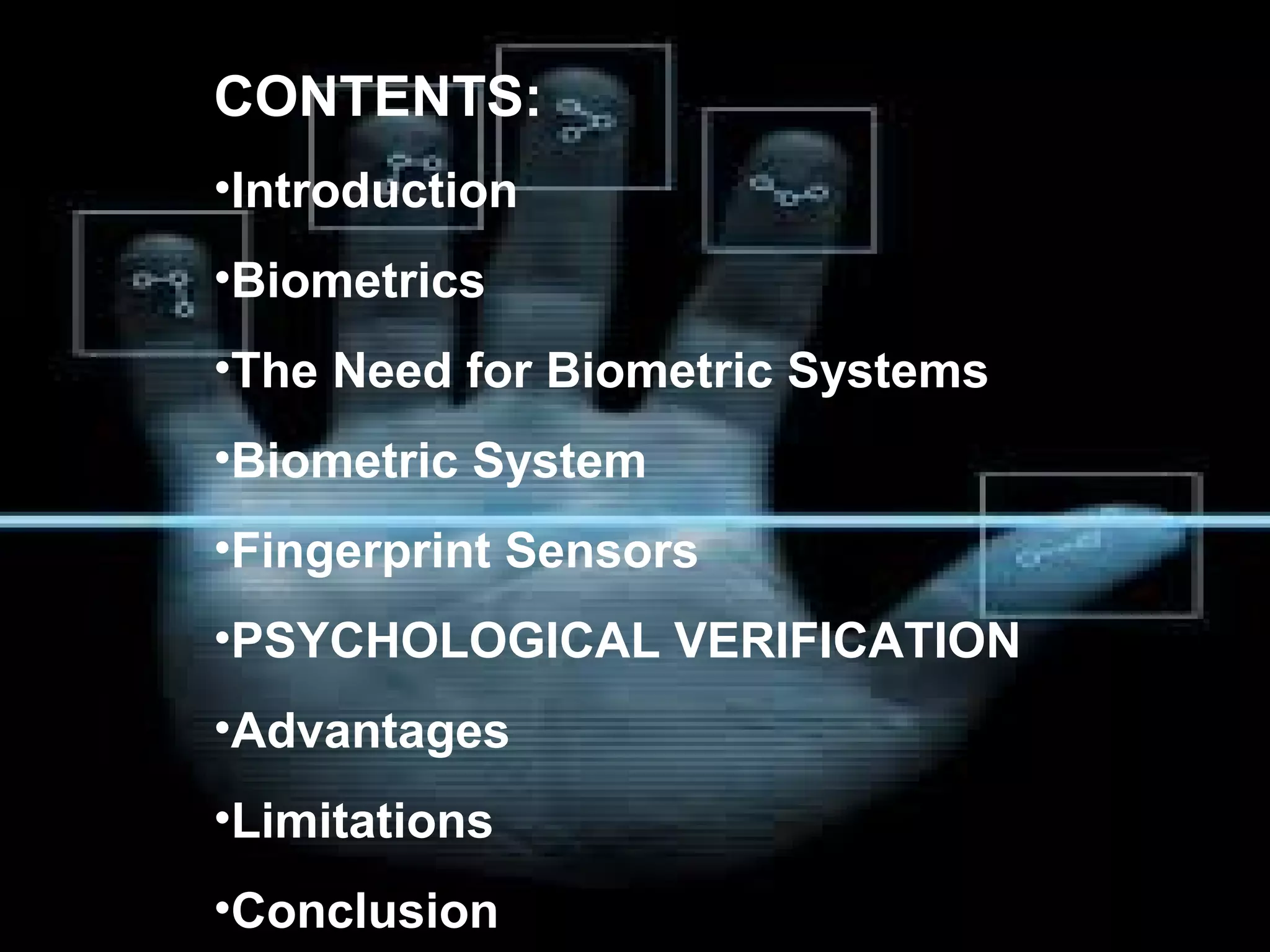 Biometrics ppt | PPT