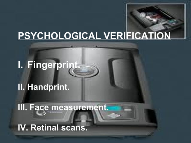 Biometrics ppt | PPT
