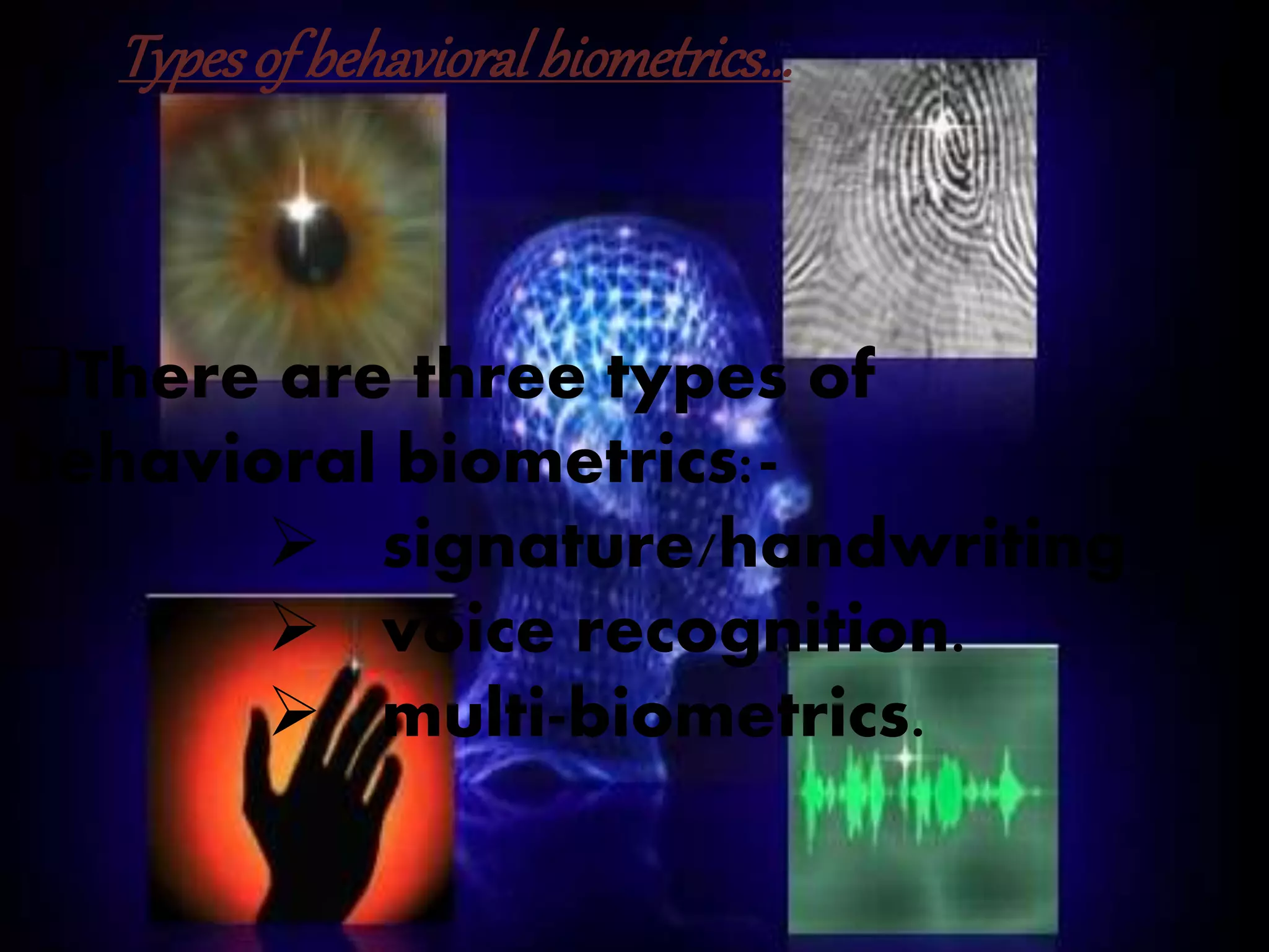 Biometrics overview ppt | PPTX