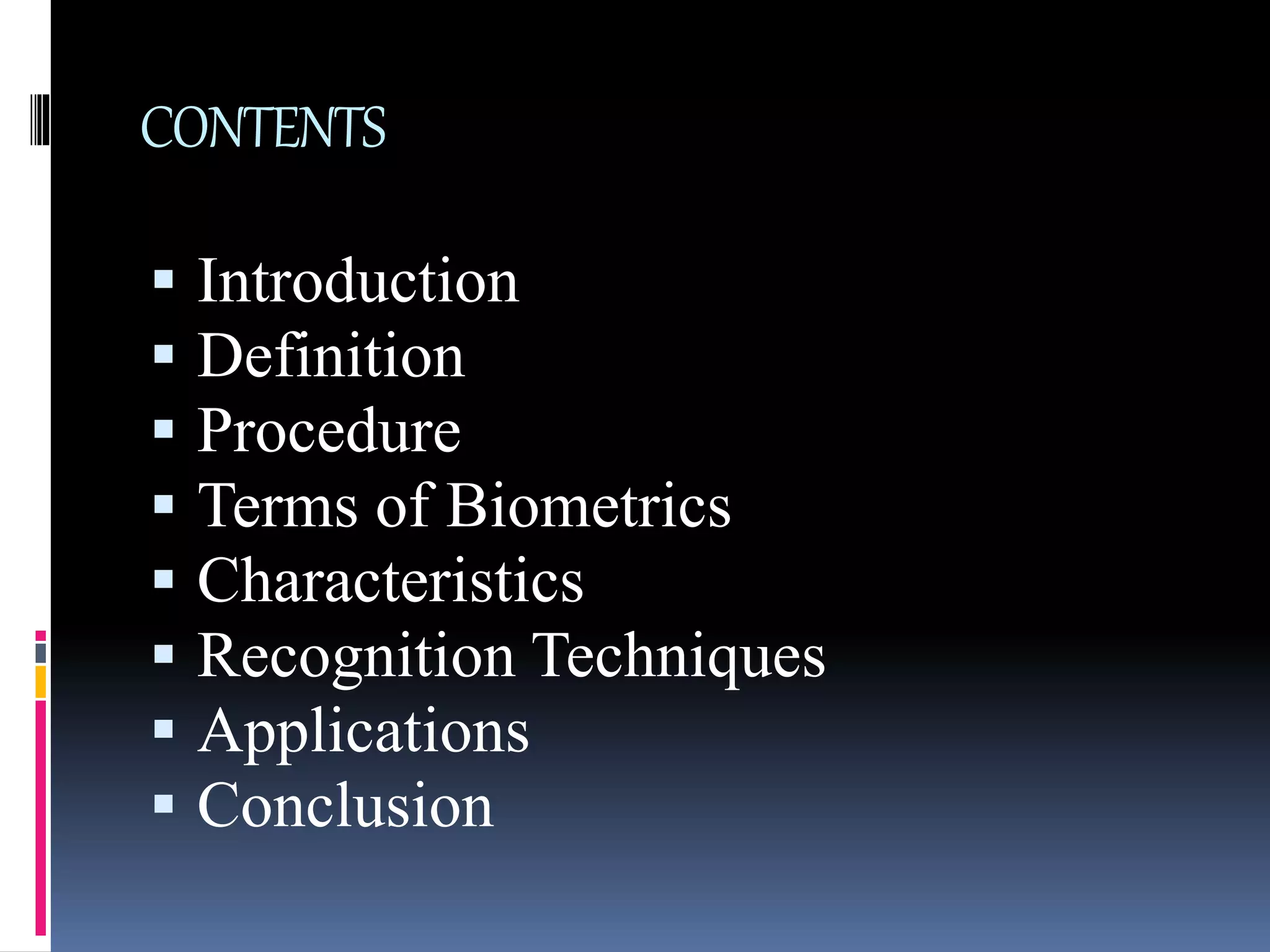 Biometrics ppt | PPTX