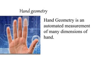 Biometrics ppt | PPTX