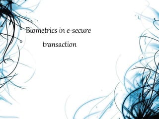 Biometrics ppt | PPTX