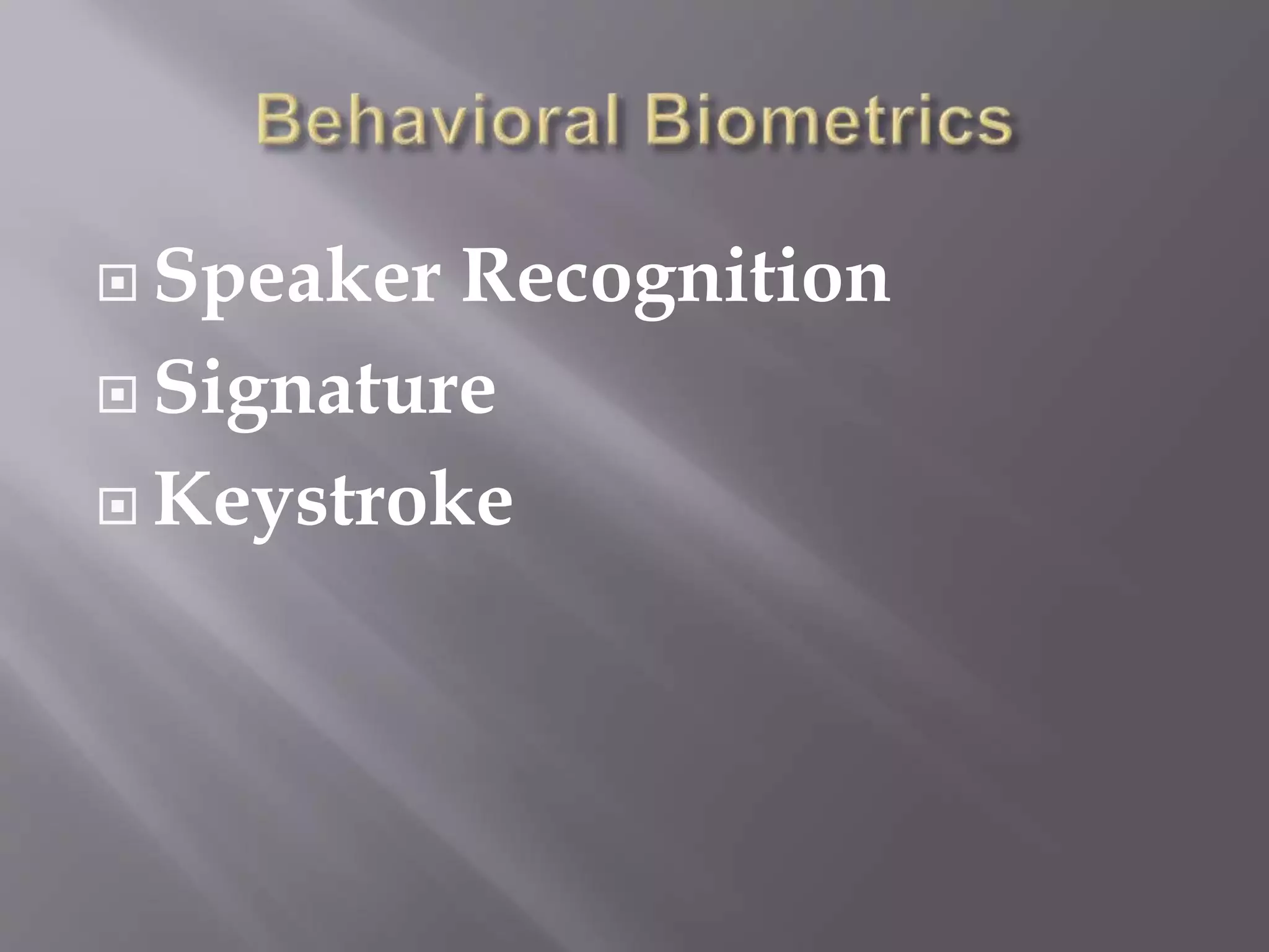 Biometrics ppt | PPT