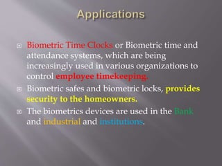 Biometrics ppt | PPT | Free Download