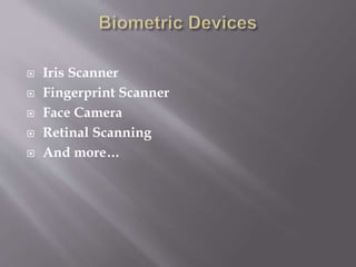 Biometrics ppt | PPTX