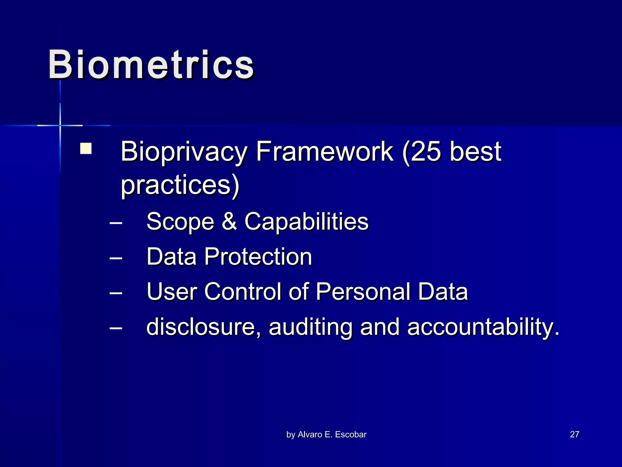 Biometrics presentation | PPT