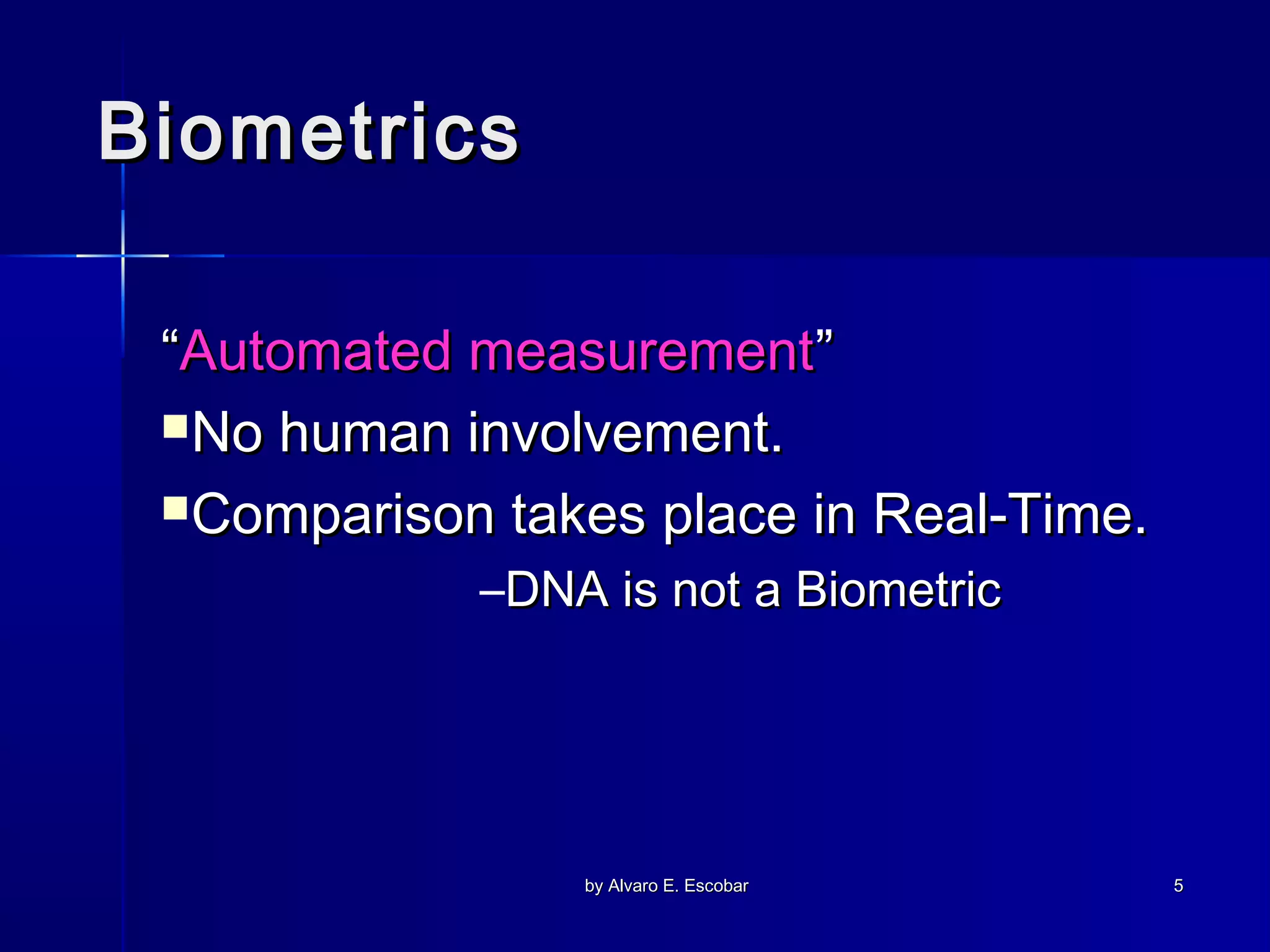 Biometrics presentation | PPT