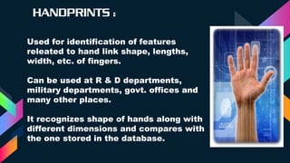 Presentation on Biometric System by Swarup T. | PPTX