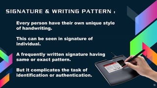 Presentation on Biometric System by Swarup T. | PPTX