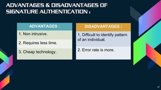 Presentation on Biometric System by Swarup T. | PPTX