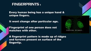 Presentation on Biometric System by Swarup T. | PPTX