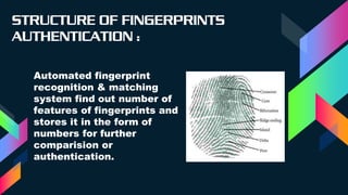 Presentation on Biometric System by Swarup T. | PPTX
