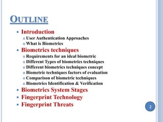 Biometrics techniques | PPTX