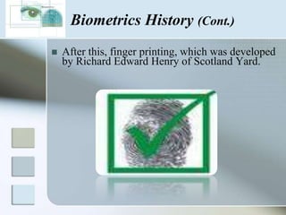 Biometrics technology | PPT