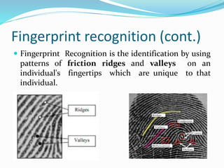 Biometrics technology ravi kumar | PPTX