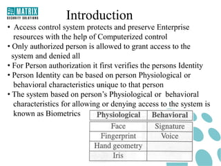 MATRIX Biometrics Technology New | PDF | Consumer Electronics ...