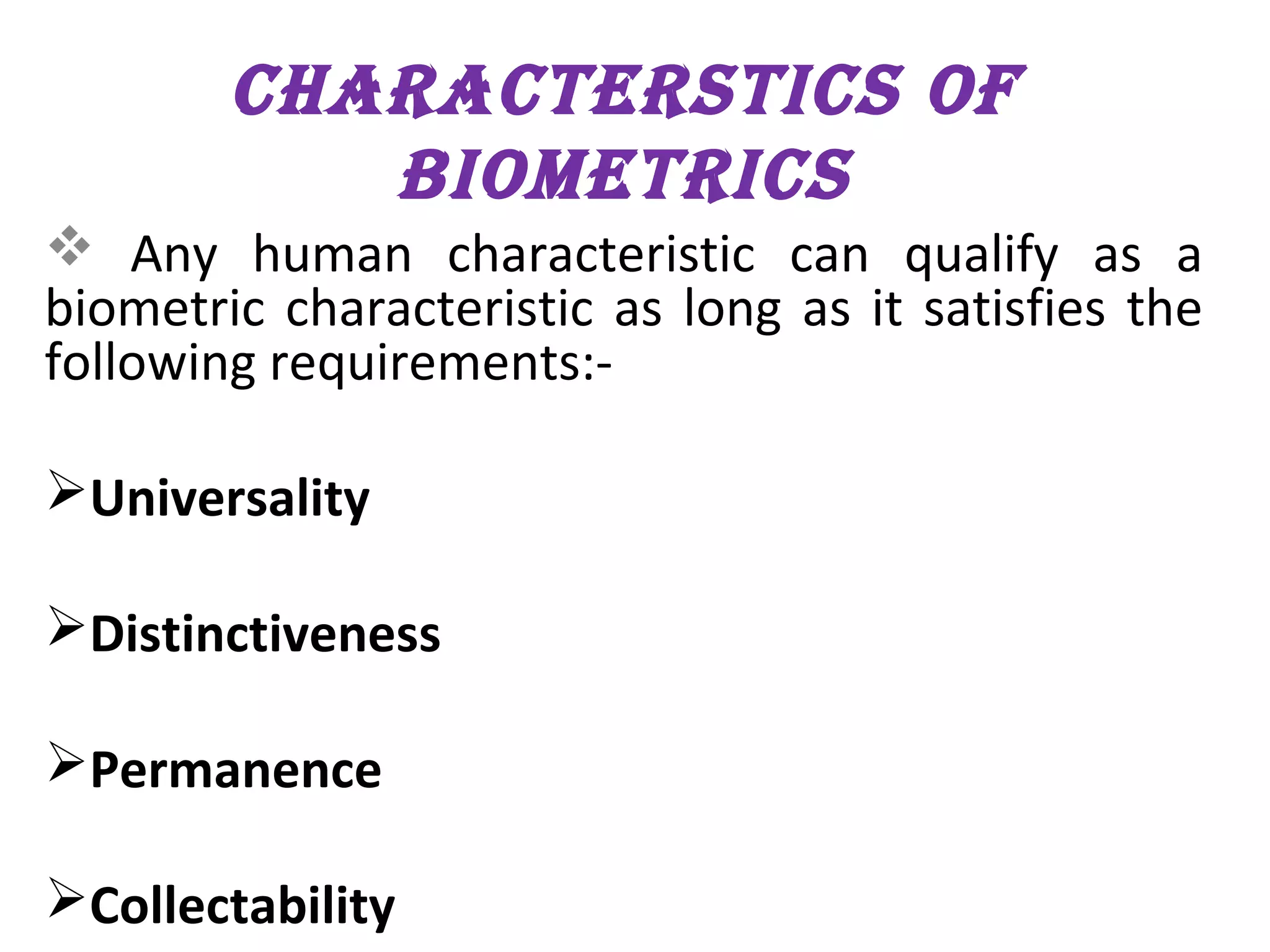 Biometrics Technology Intresting PPT | PPT