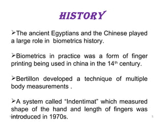 Biometrics Technology Intresting PPT | PPT