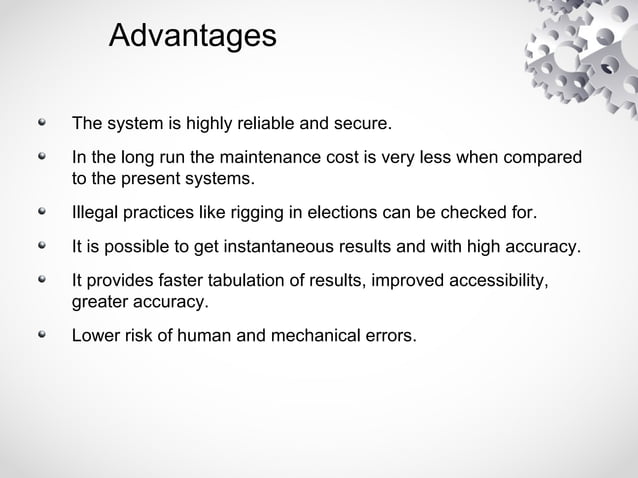 Biometrics Using Electronic Voting System With Embedded Security Ppt