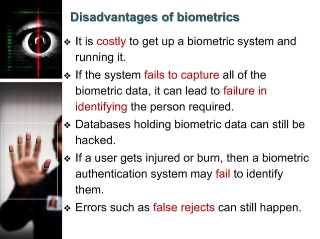 Biometric System ‎concepts And Attacks Pptx Computing Technology