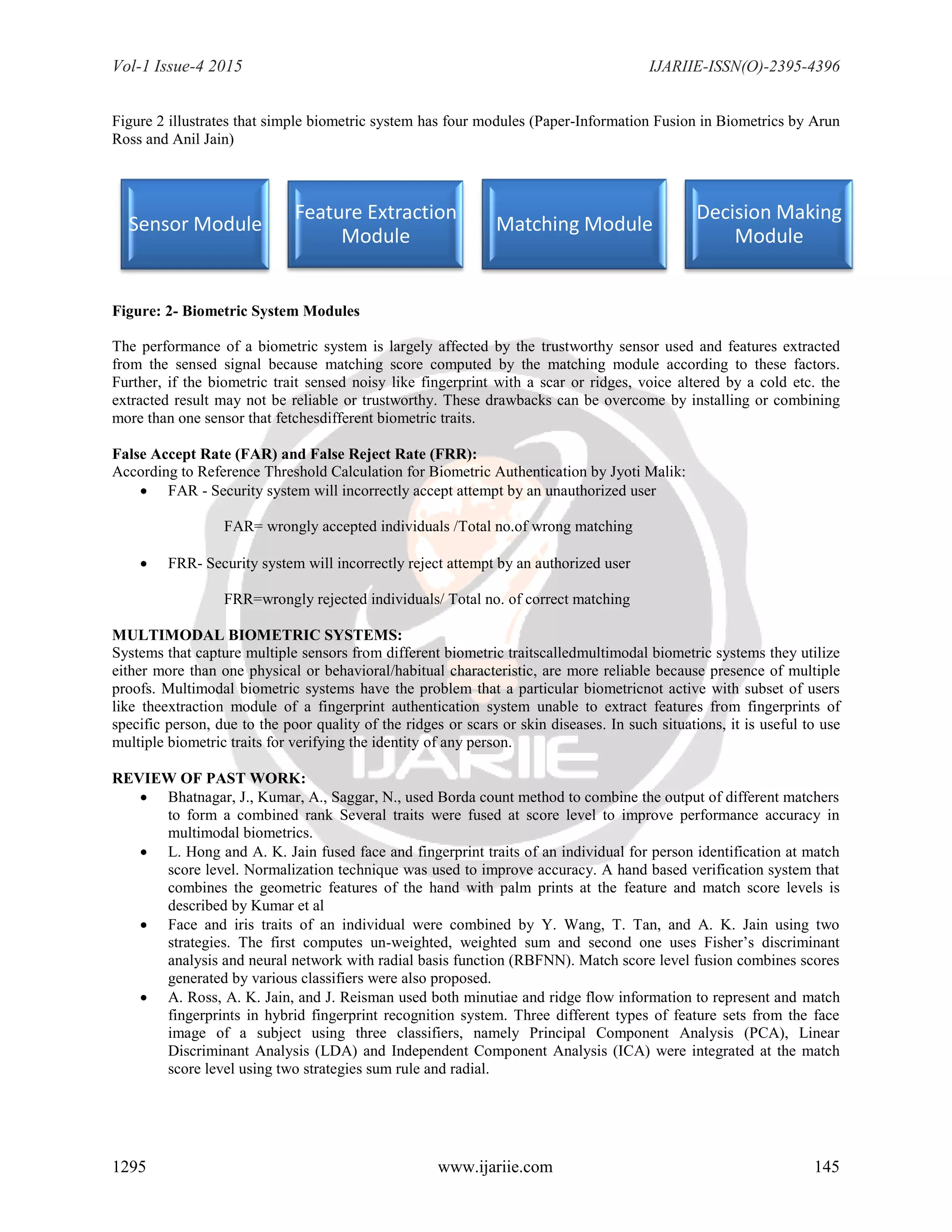 Biometric systems | PDF