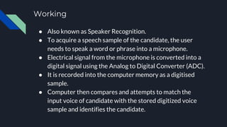 Biometric Systems and Security | PPT