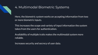 Biometric Systems and Security | PPT