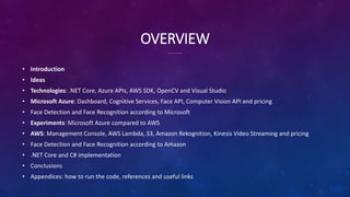 Biometric Systems - Automate Video Streaming Analysis with Azure and AWS | PPT