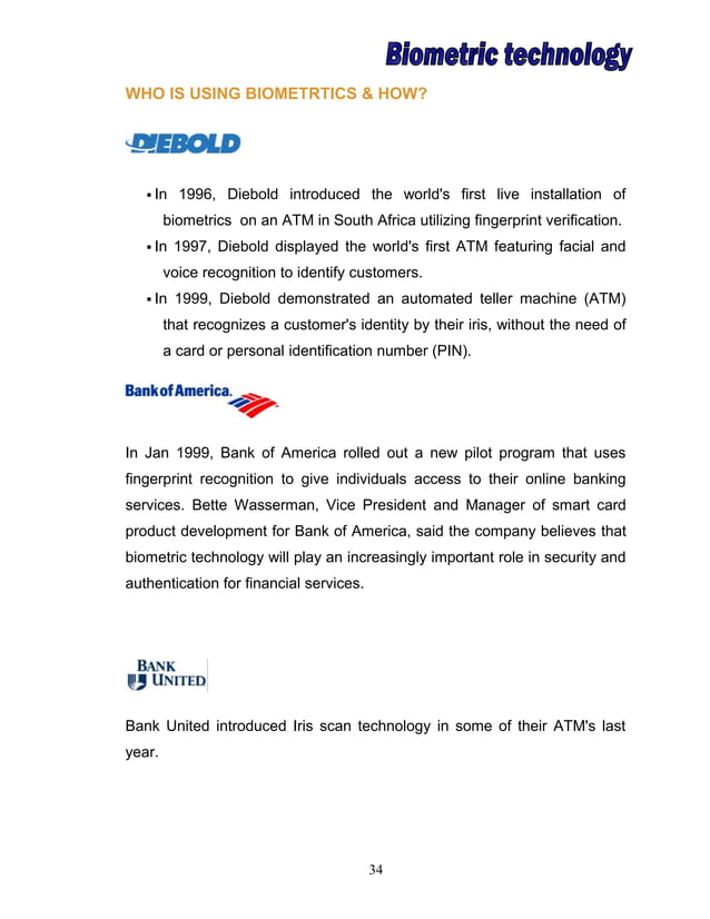 Biometric technology | PDF