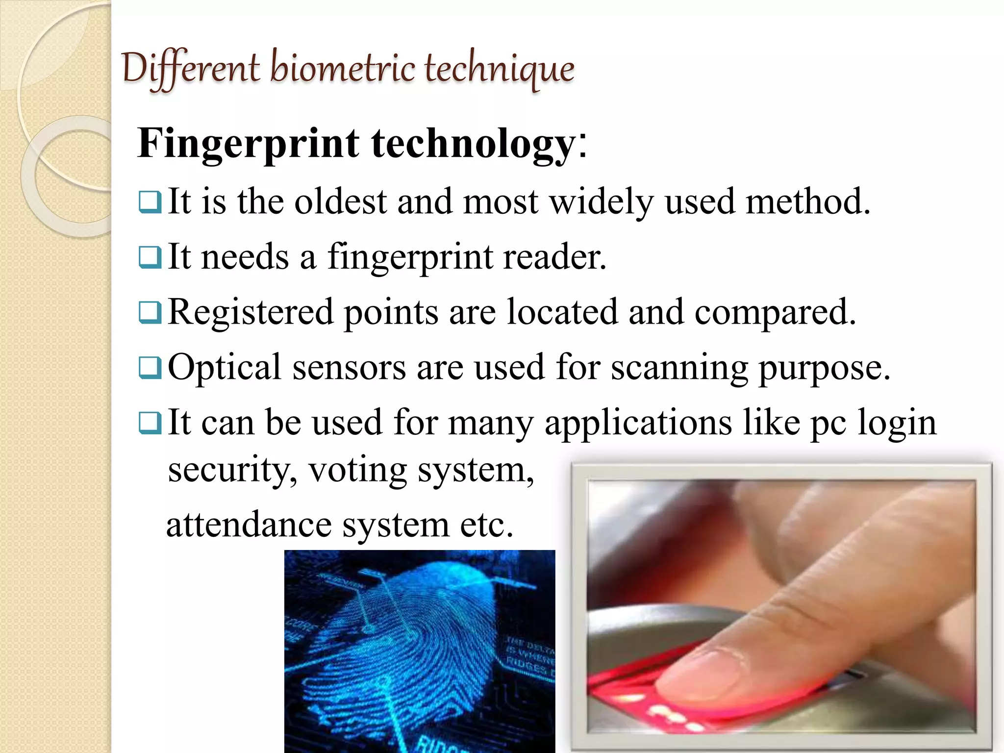Biometric technology | PPTX