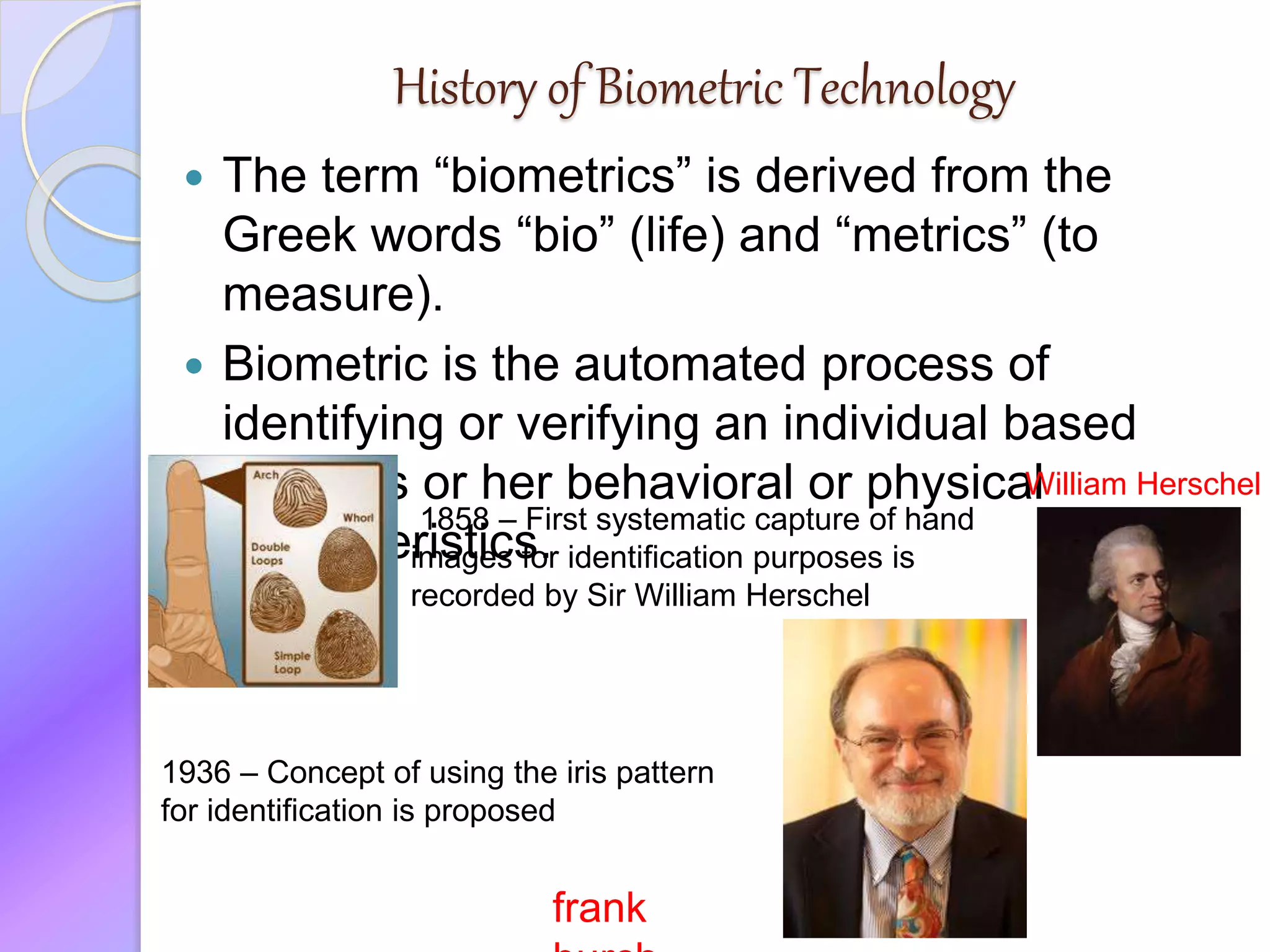 Biometric technology | PPTX