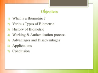Biometric technology | PPTX