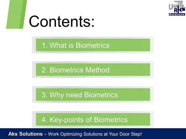Biometric Technology Introduction | PPT