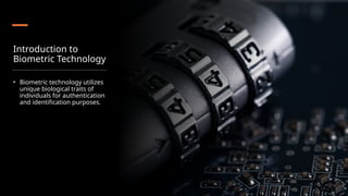 Biometric Technology SBA entry 7.FDFpptx | PPTX