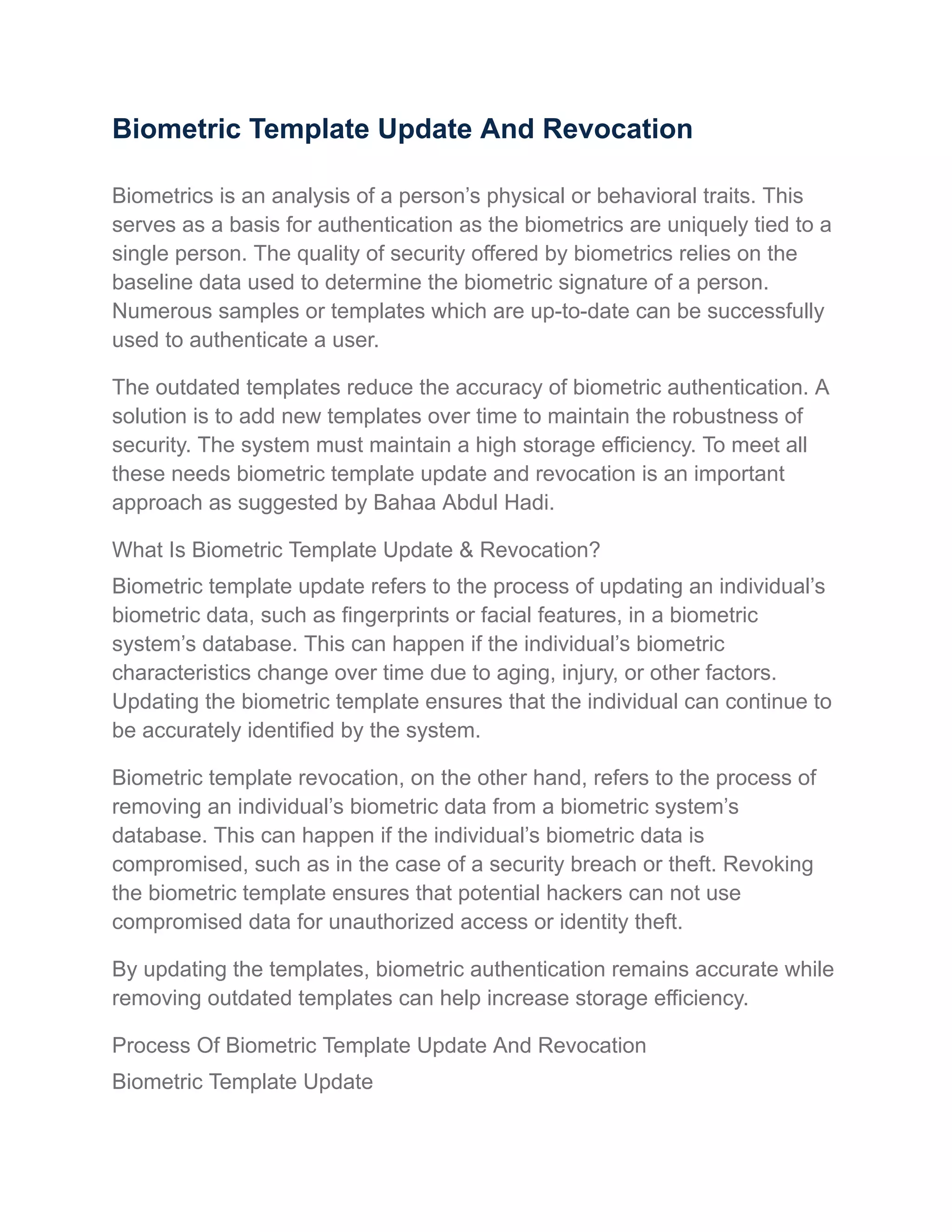 Biometric Template Update And Revocation.pdf