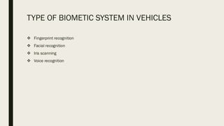 Biometric_vehicle_access 2k25.pdf....... | PDF