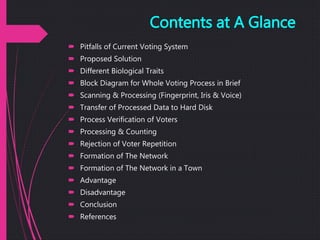 Biometric Voting System | PPTX