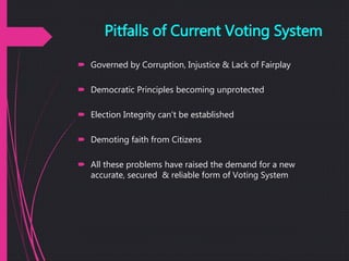 Biometric Voting System | PPTX