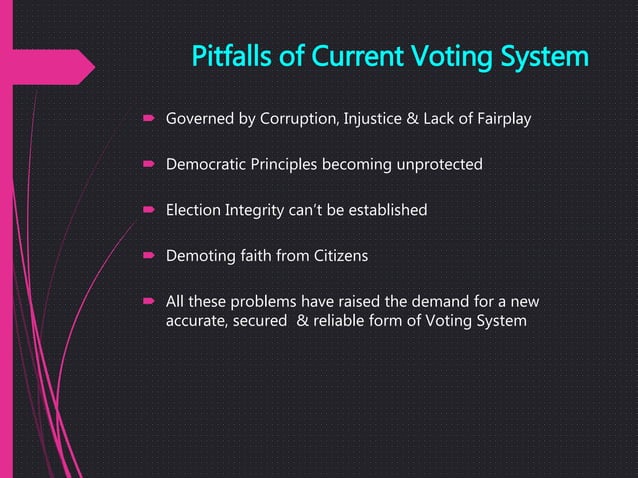 Biometric Voting System Pptx