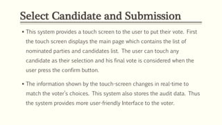 Biometric voting system_by_vinodh | PPTX