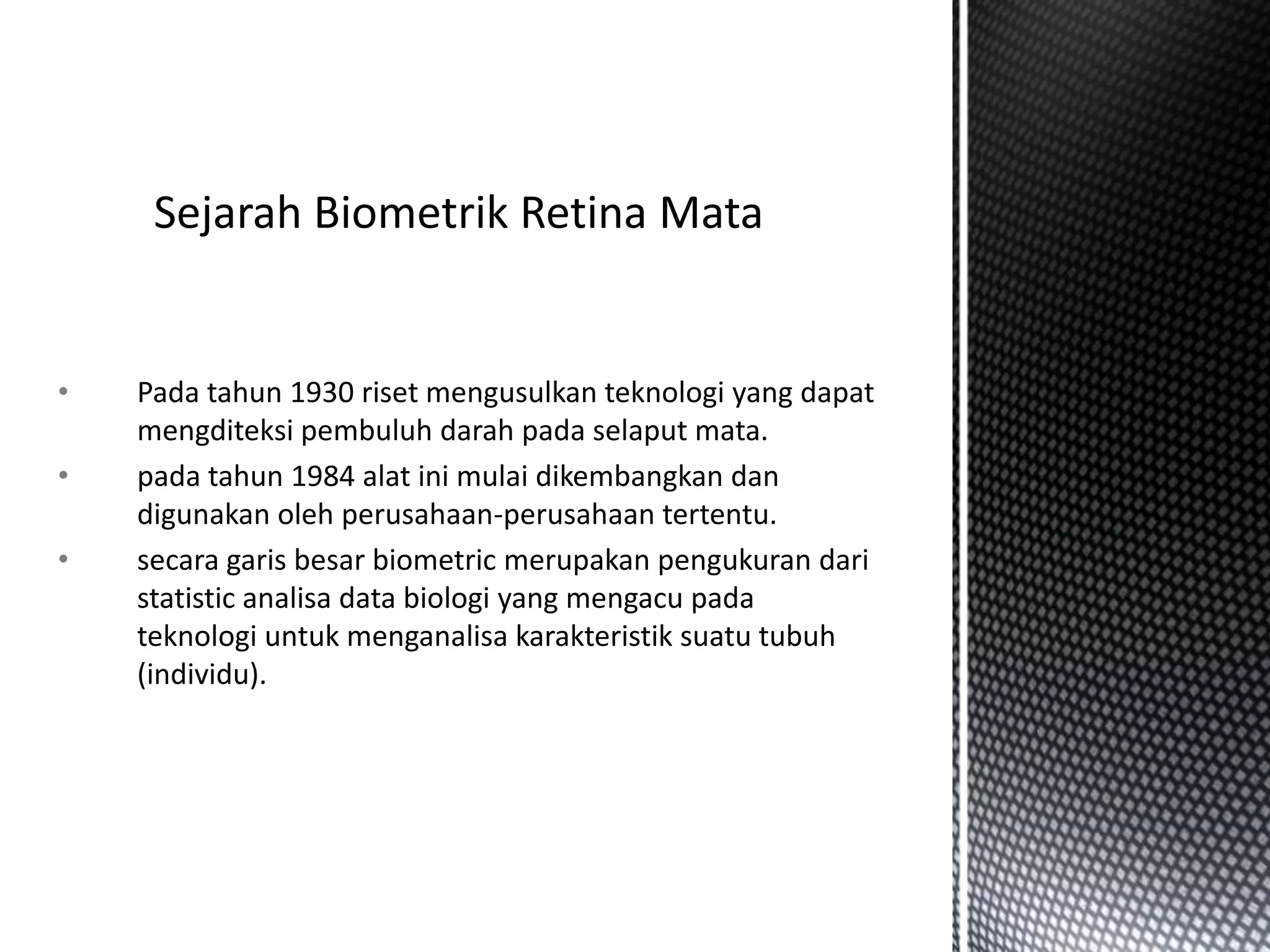 Biometrik Retina Mata | PPTX