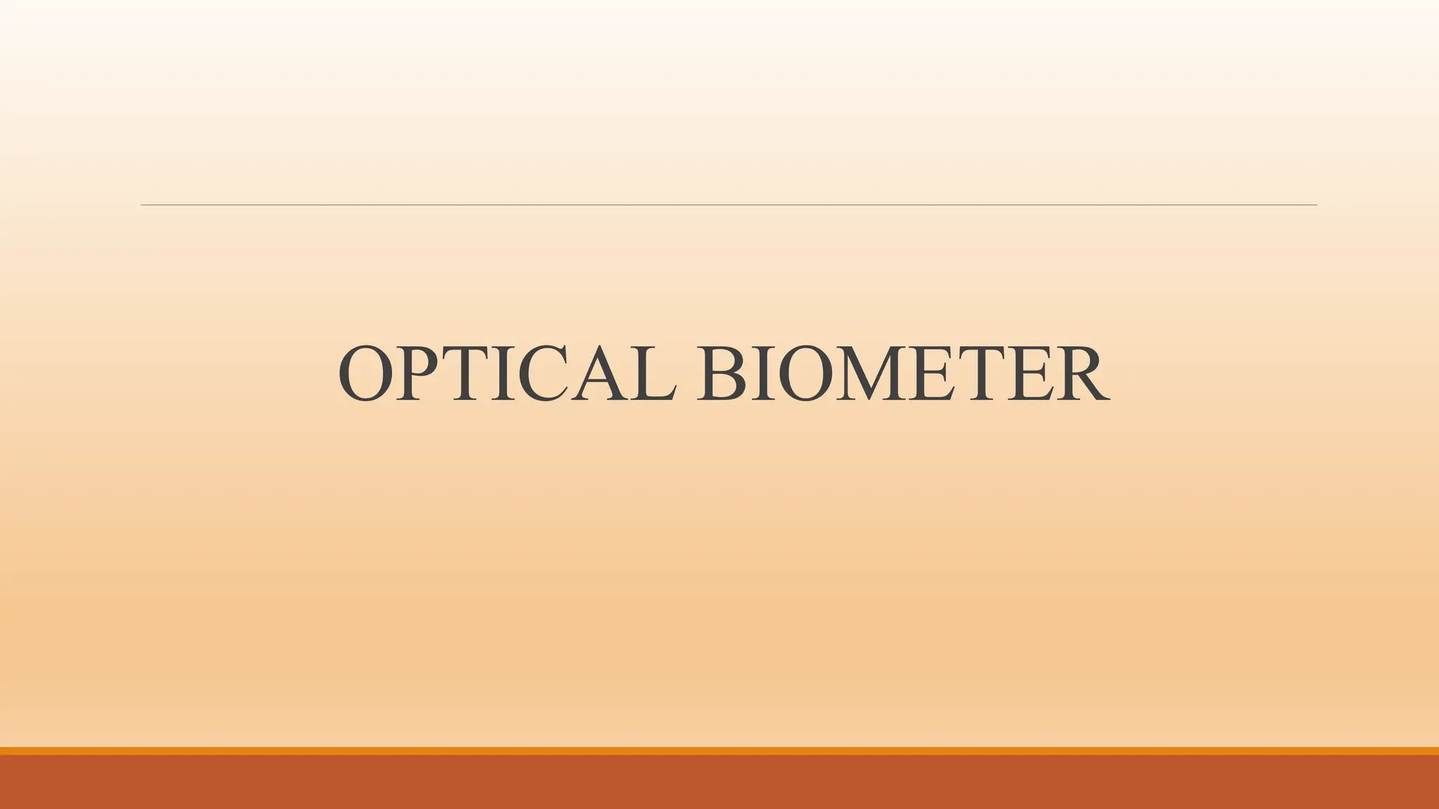 Ocular Biometry- IOL calculation methods | PPTX