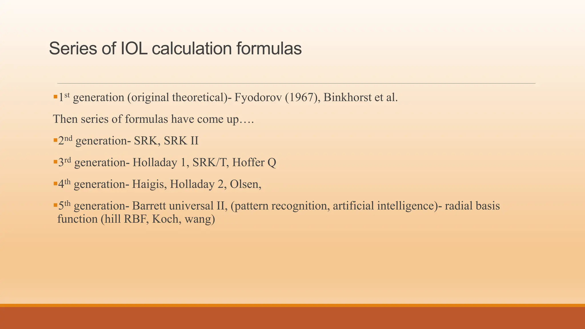 Ocular Biometry- IOL calculation methods | PPTX
