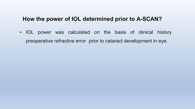 Biometry explanation and the used formulas.pptx | Eye and Vision ...