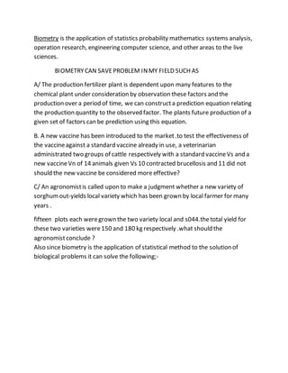 Is Biometry can sav e problem in my field? | PDF