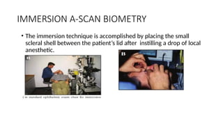 Biometry with basics of keratometry, A scan and iol power calculation ...