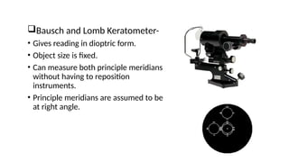 Biometry with basics of keratometry, A scan and iol power calculation ...